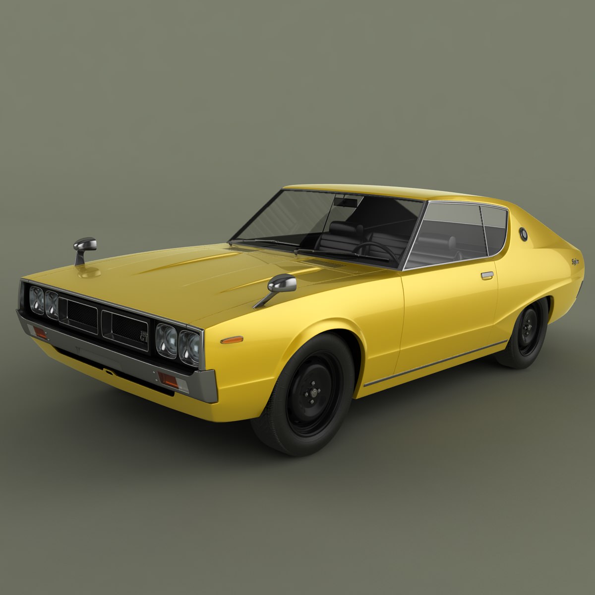 Datsun Skyline 240K GT 3D model | CGTrader