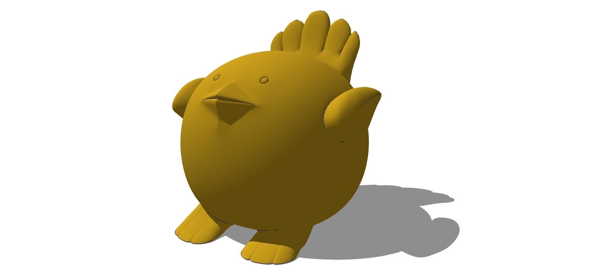 GOLD BIRD free 3D model | CGTrader