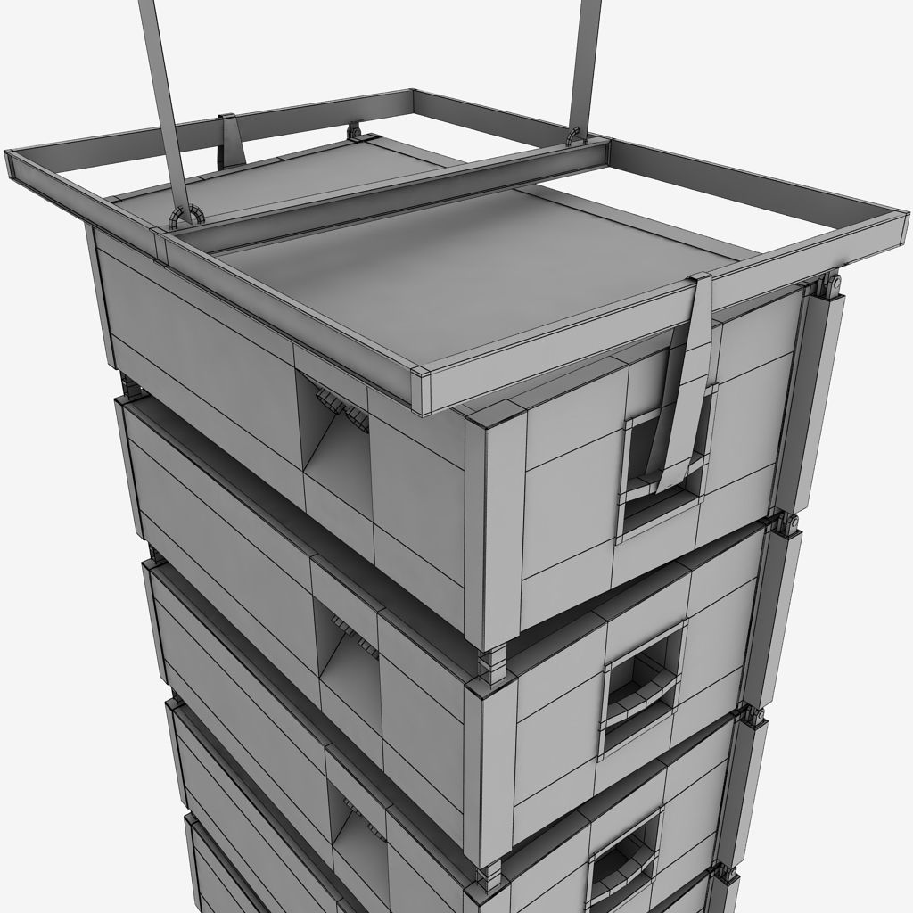 Speaker concert system scaffolding tower a... 3D Model MAX OBJ 3DS FBX ...