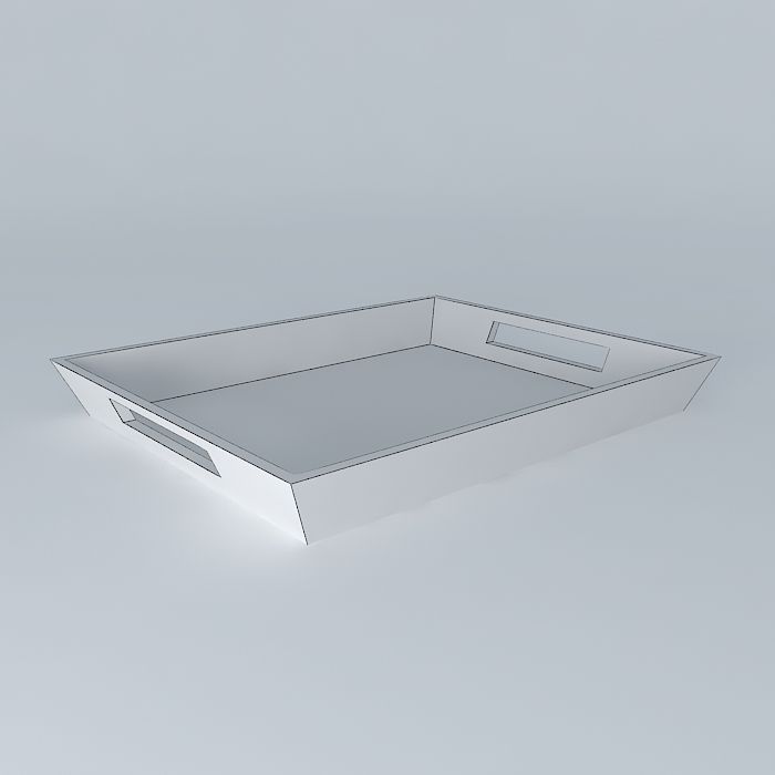 tray tray rectangular free 3D model | CGTrader