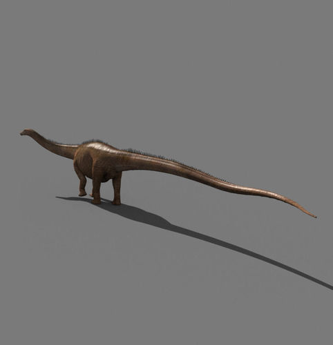Real Life Diplodocus Dinosaur - Animated 3... 3D Model animated rigged ...