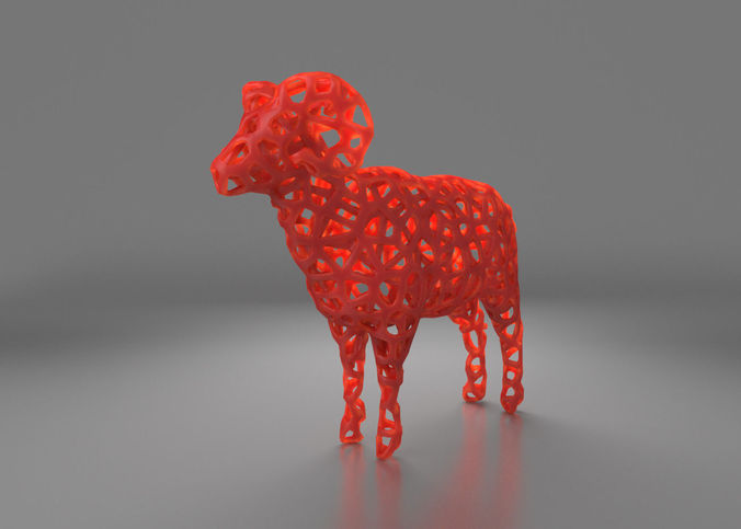 Sheep Wireframe 3D print model 3D Model 3D printable - CGTrader.com
