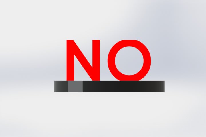 YES or NO free 3D model | CGTrader