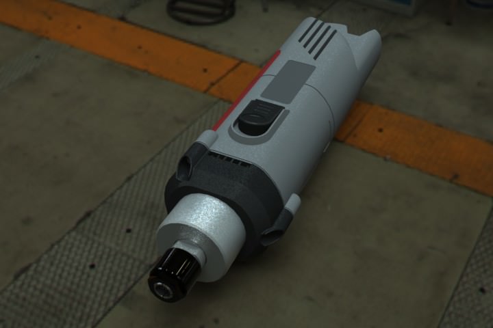 KRESS 1050 FME Milling Spindle free 3D model | CGTrader