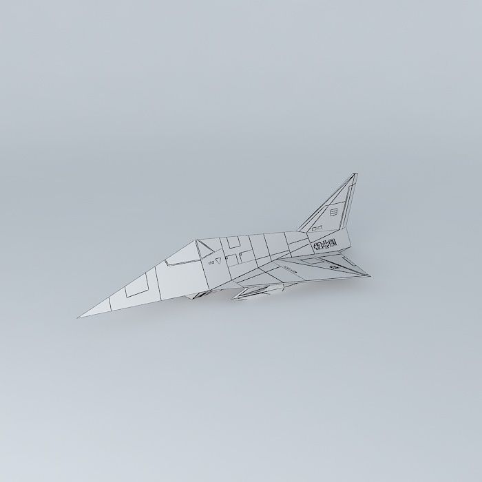 MBB Lampyridae german stealth fighter 3D model | CGTrader