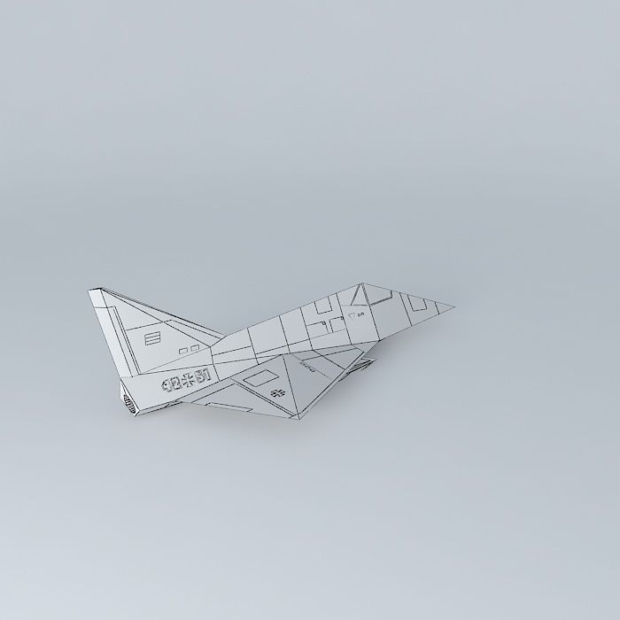 MBB Lampyridae german stealth fighter 3D model | CGTrader