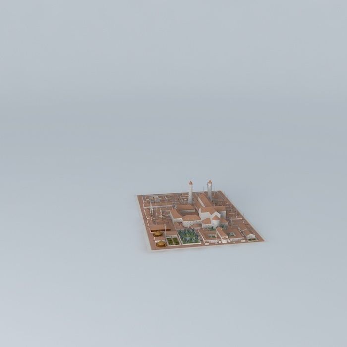 Plan of Saint Gall 3D model | CGTrader