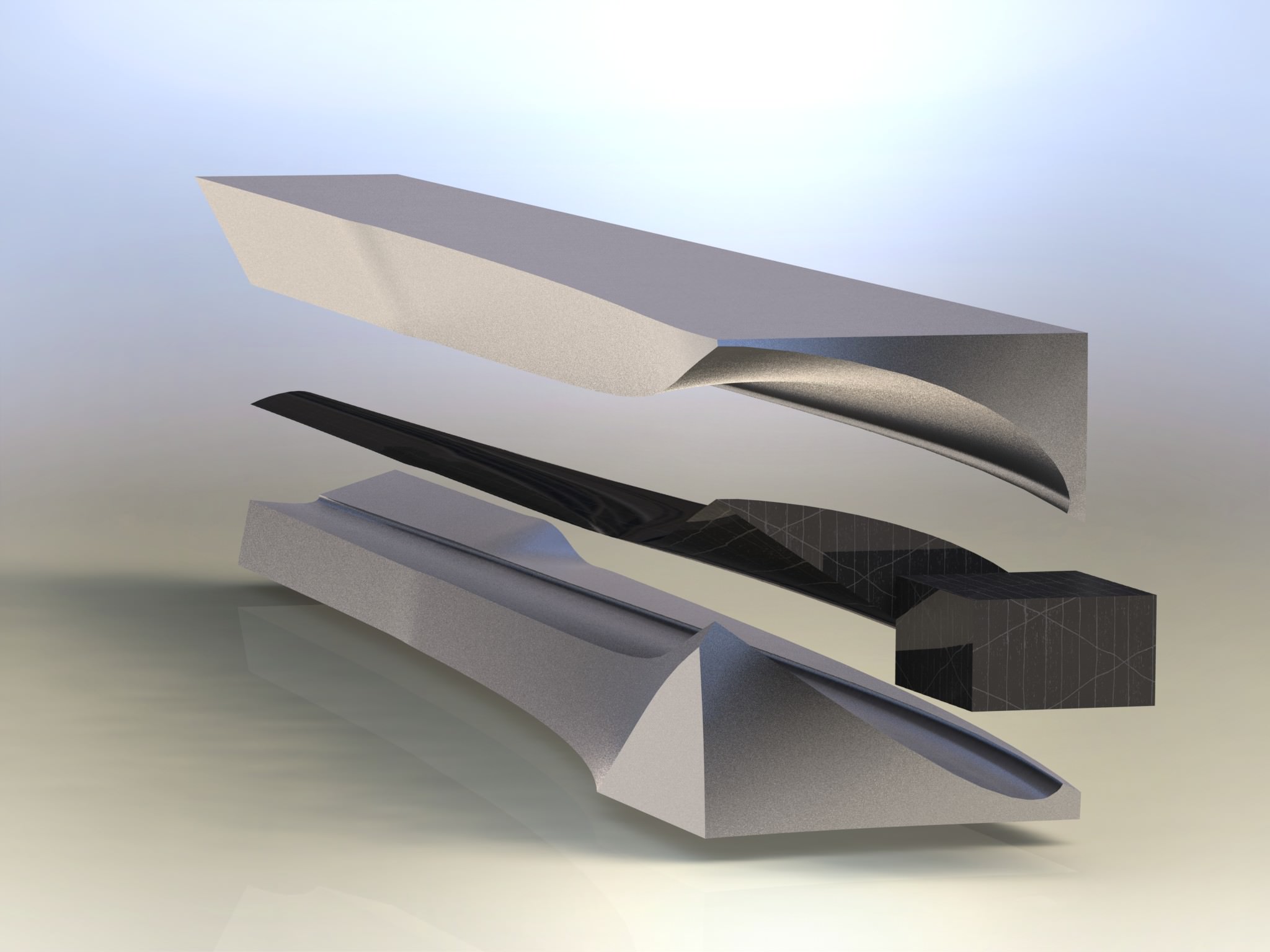 Wind turbine blade 10 mould asm free 3D model | CGTrader