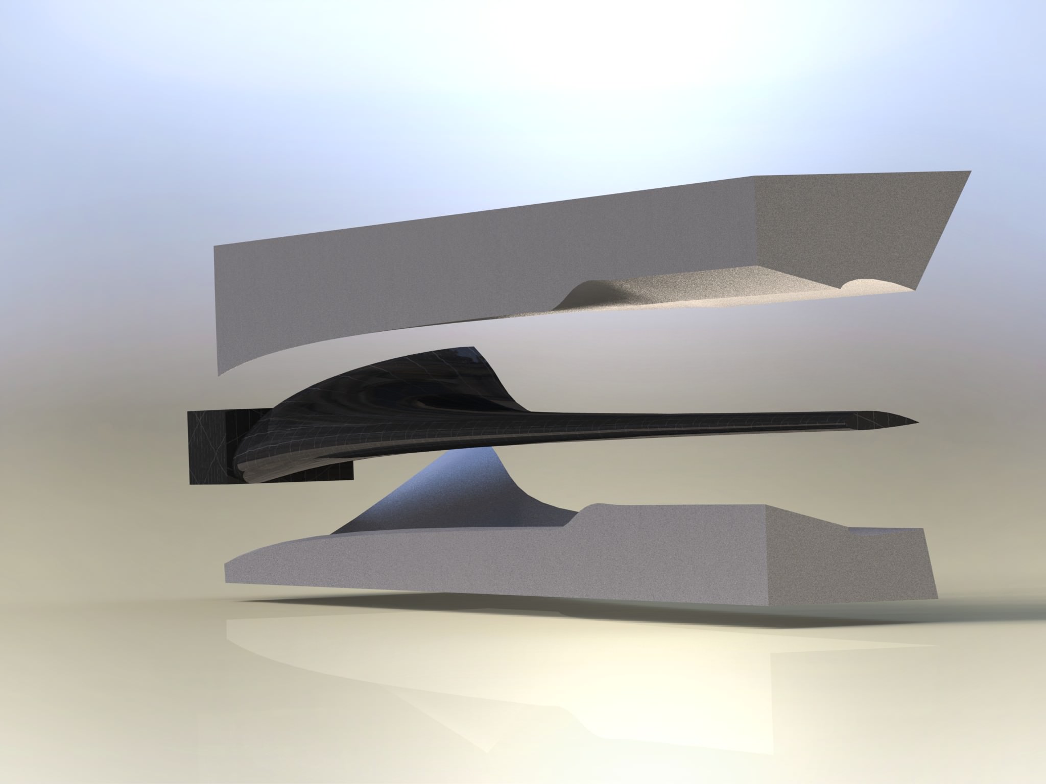 Wind turbine blade 10 mould asm free 3D model | CGTrader