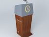 Presidential Blue Goose lectern free 3D model | CGTrader