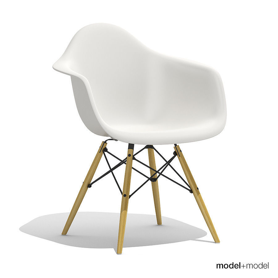 Eames Plastic Armchair DAW 3D model | CGTrader