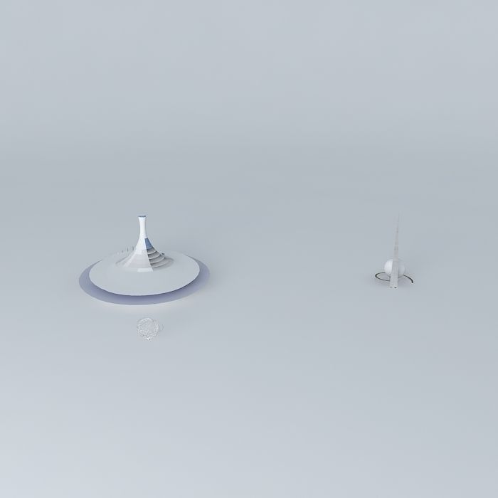 kj futuristic building free 3D model | CGTrader