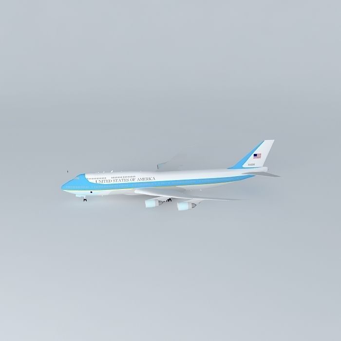 Air Force One SAM 30000 747-8 free 3D model | CGTrader