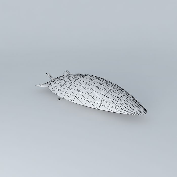 Modern Airship concept free 3D model | CGTrader