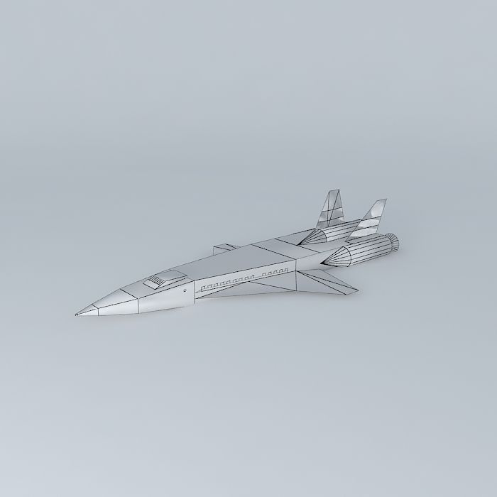 Spaceliner israeli jet plane free 3D model | CGTrader