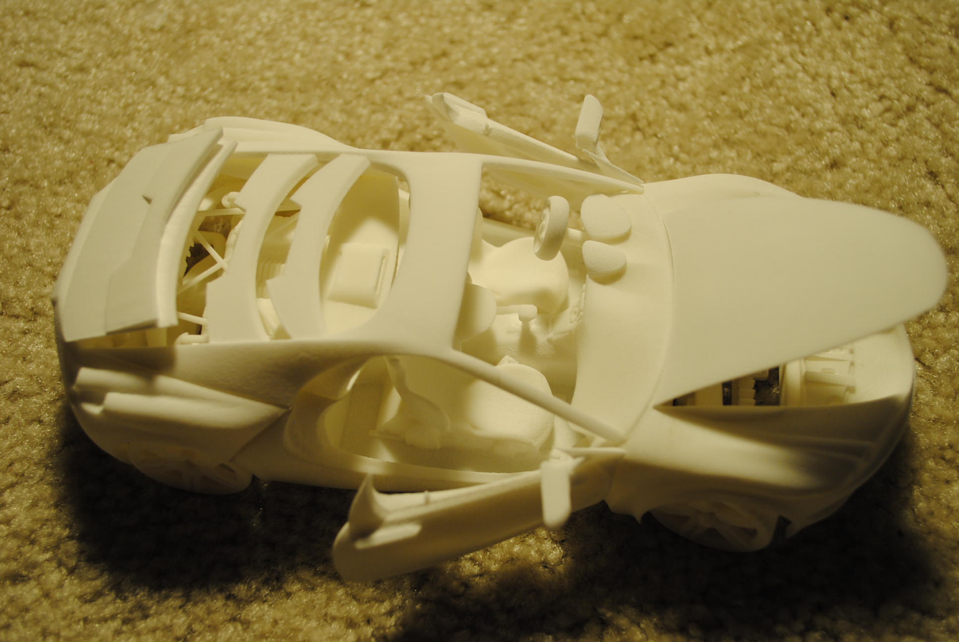 3D printable car with movable doors hoods steering wheel and ... free ...