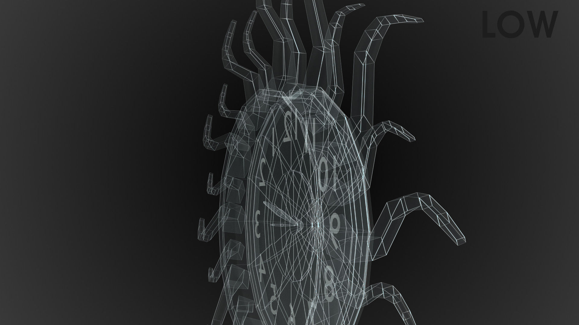 3D model Modern clock VR / AR / low-poly | CGTrader