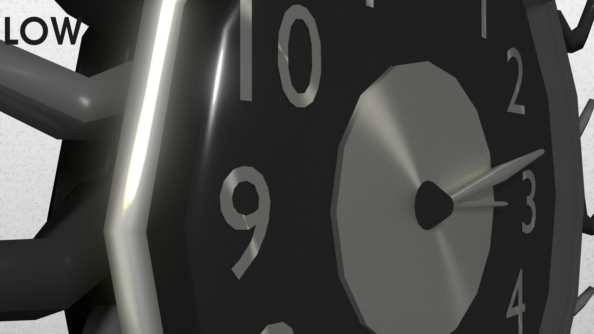 3D model Modern clock VR / AR / low-poly | CGTrader