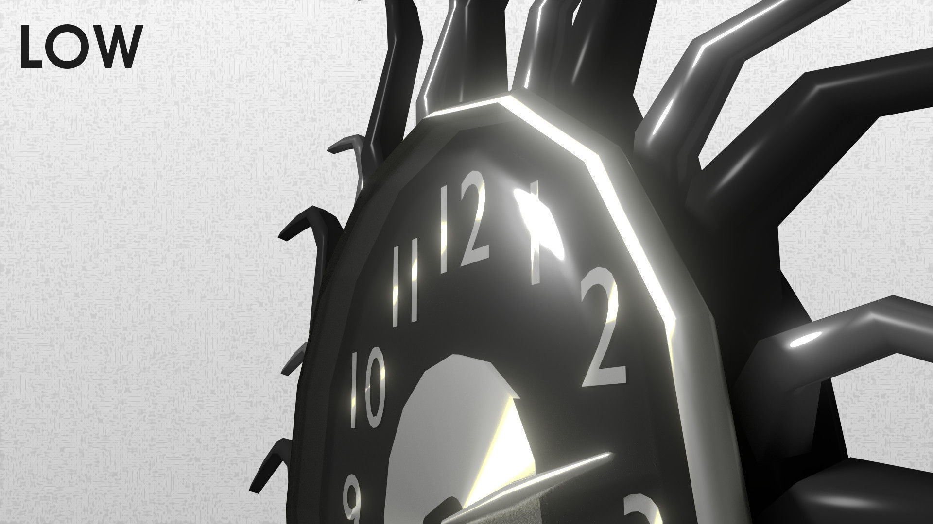 3D model Modern clock VR / AR / low-poly | CGTrader