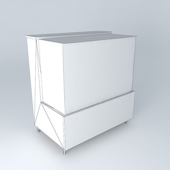 Kit805B Desk Exhibitor Dry Straight 2 doors by Alex Marques free 3D ...