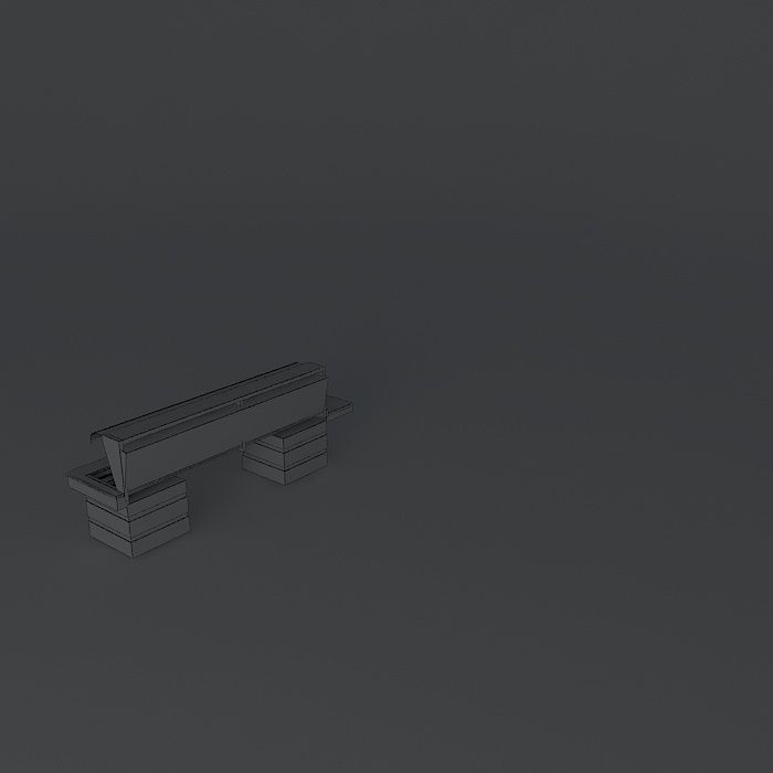 Kit bench free 3D model | CGTrader