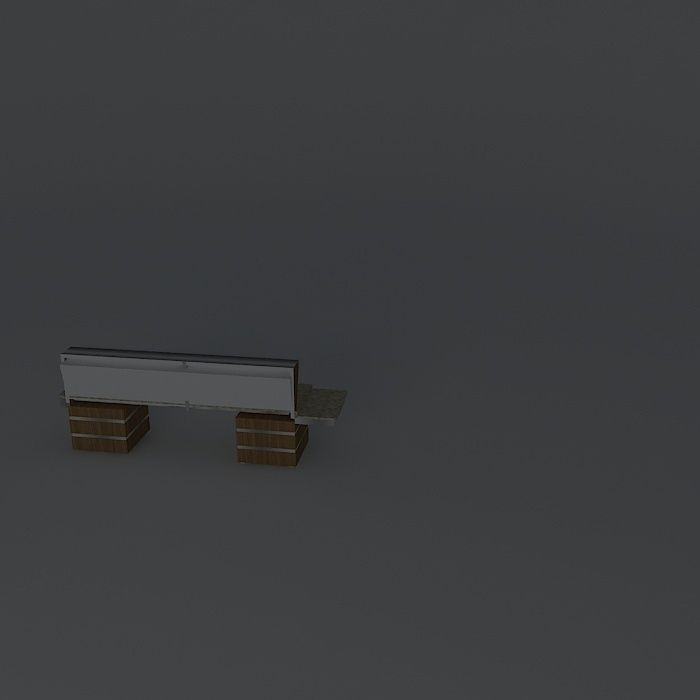 Kit bench free 3D model | CGTrader