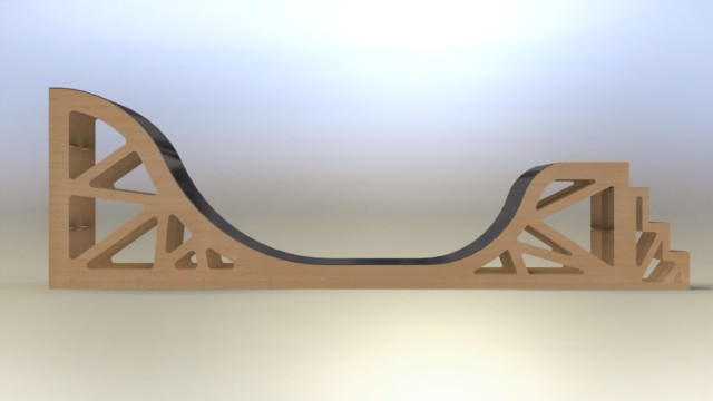 Skate board ramp free 3D model | CGTrader