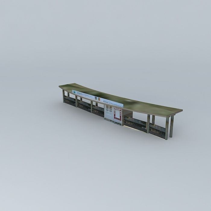 The hospital gate free 3D model | CGTrader