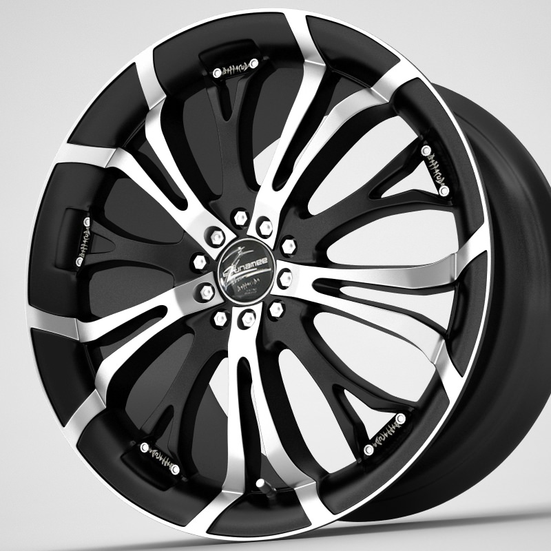 Barracuda wheel rims 3D model | CGTrader