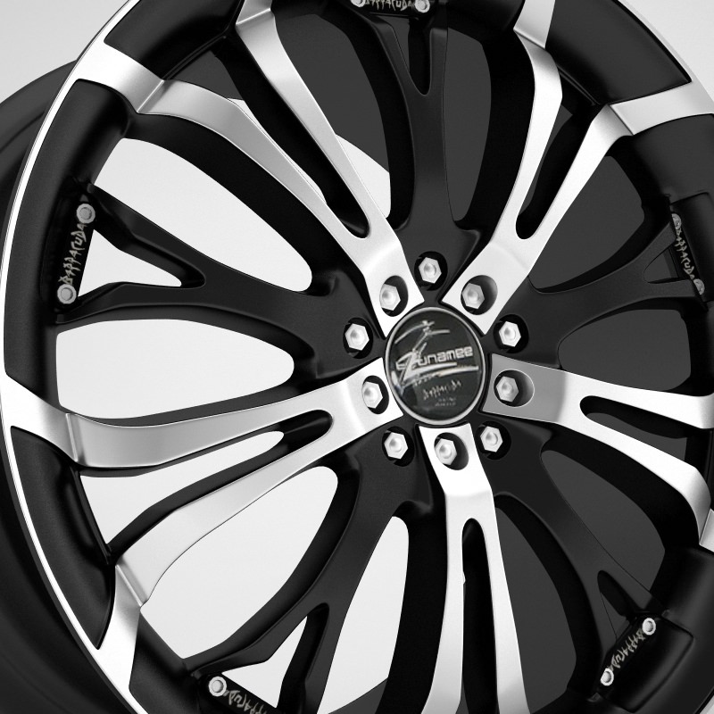 Barracuda wheel rims 3D model | CGTrader