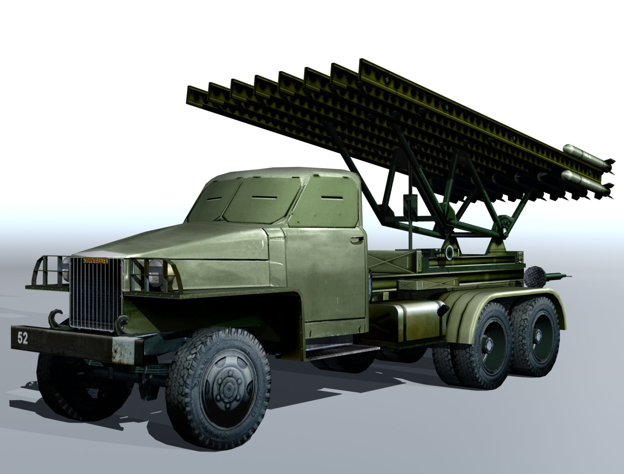 3D model Studebaker BM13-Katusha VR / AR / low-poly | CGTrader