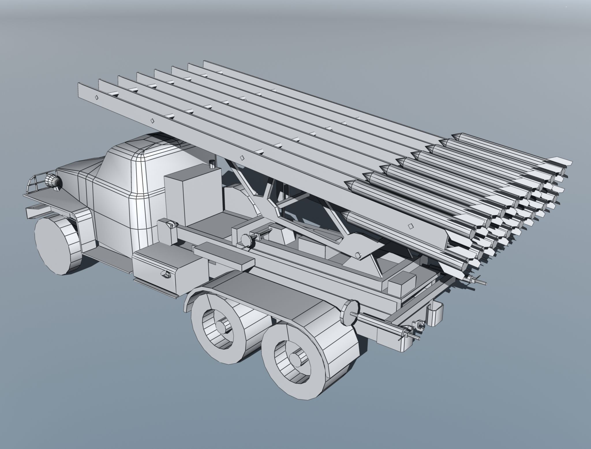 3D model Studebaker BM13-Katusha VR / AR / low-poly | CGTrader