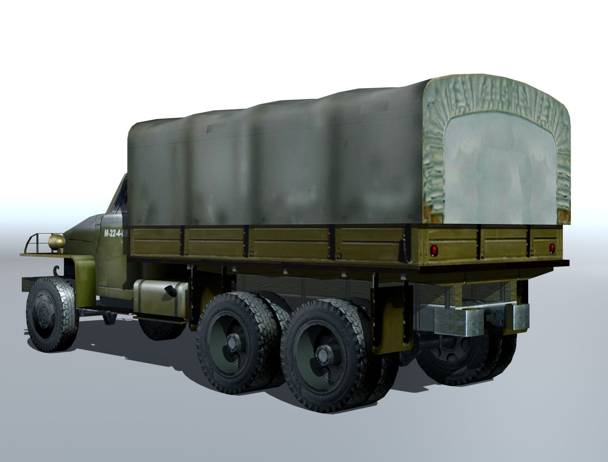 3D model Studebaker-us6 military truck VR / AR / low-poly | CGTrader