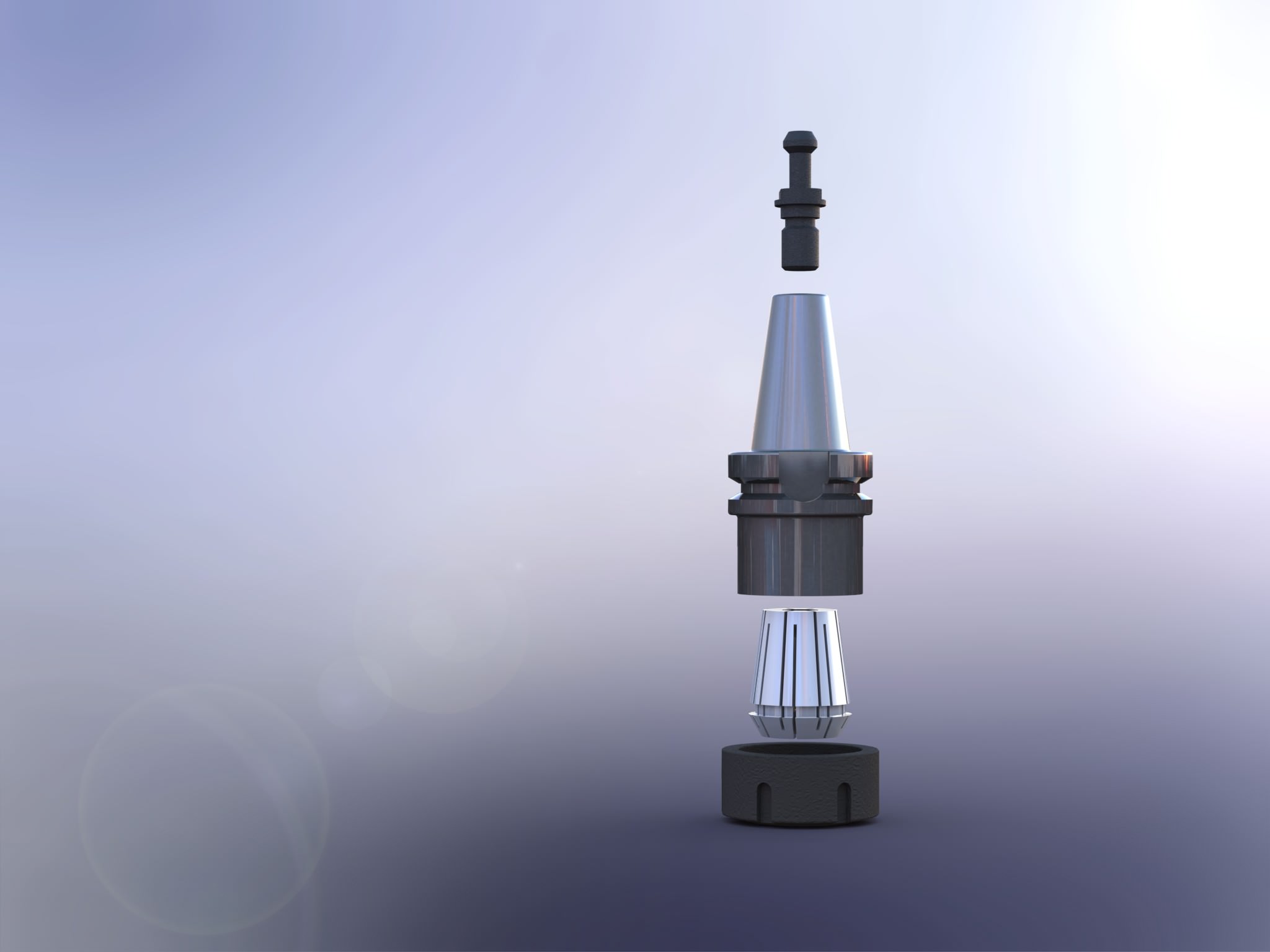 Bt 30 tool holder free 3D model | CGTrader