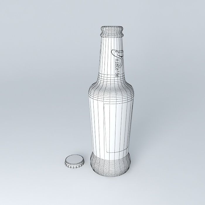 Beer bottle free 3D model | CGTrader