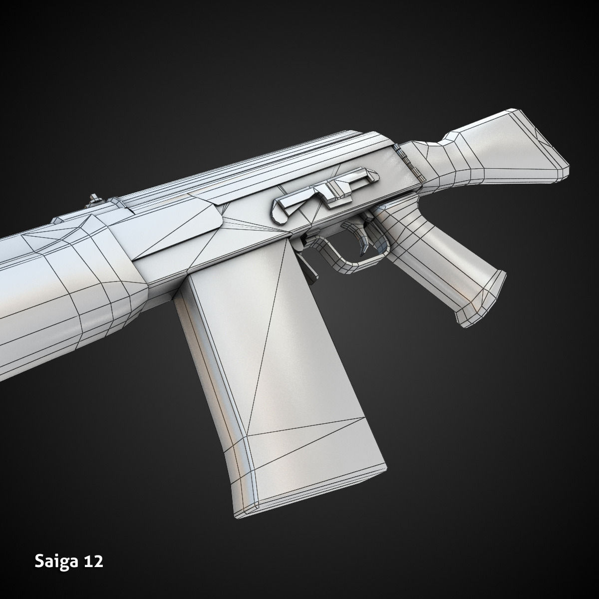 3D model Low poly shotguns collection rifle VR / AR / low-poly | CGTrader