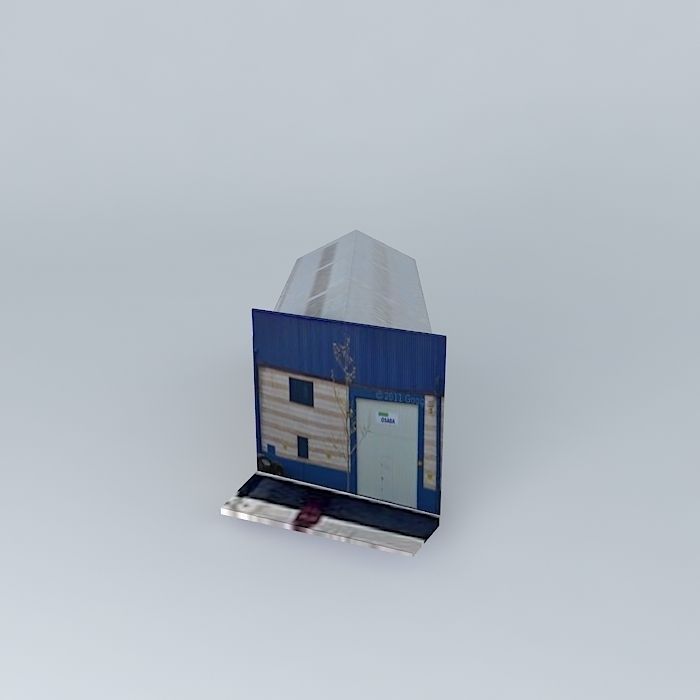 Uncle building with door free 3D model | CGTrader