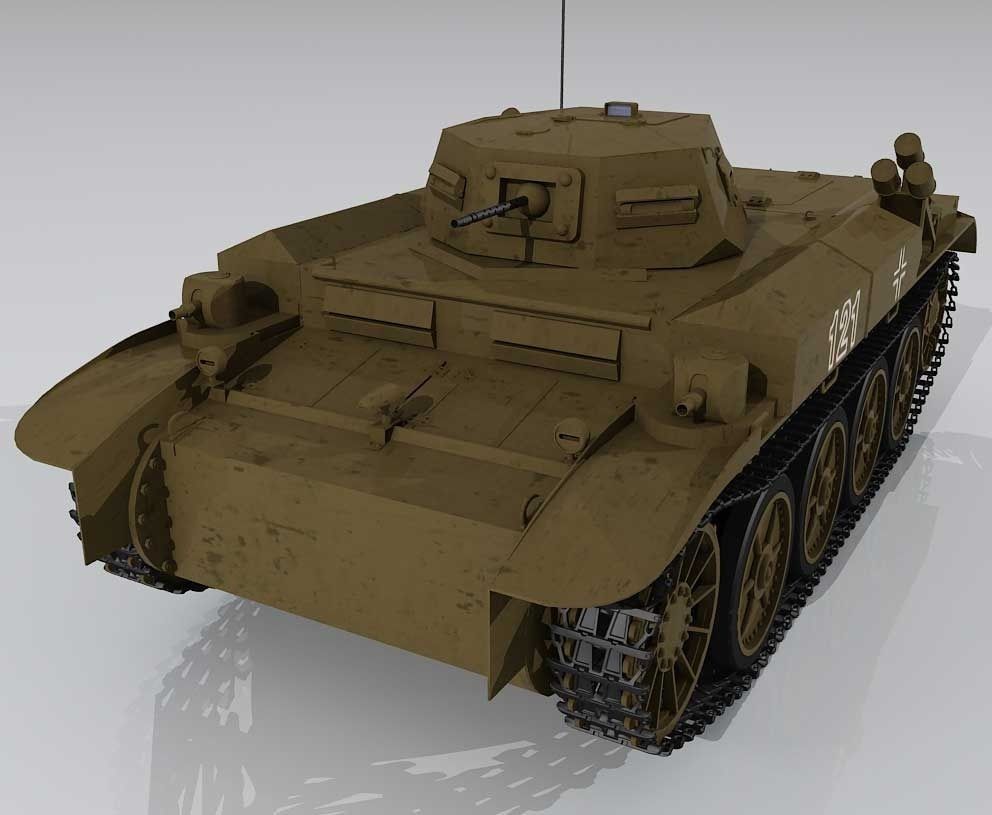 Panzer II Flamingo Flammpanzer Sdkfz 122 3D model | CGTrader