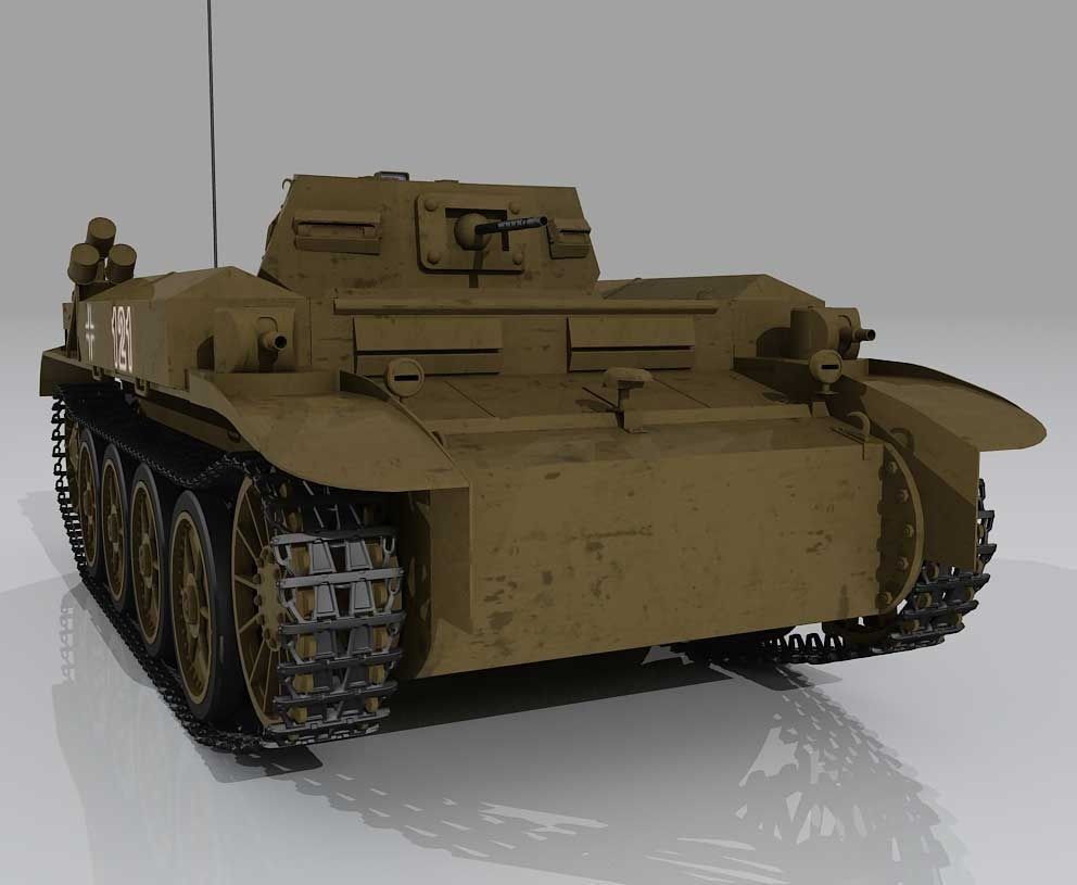 Panzer II Flamingo Flammpanzer Sdkfz 122 3D model | CGTrader