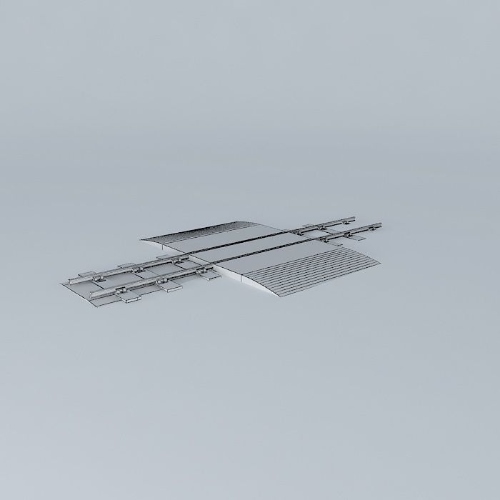 Eco Rail N/Gauge Single Walkover Old Steam Days free 3D model | CGTrader