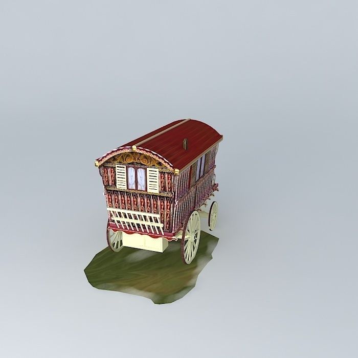 Romany Wagon READING Style Amended free 3D model | CGTrader
