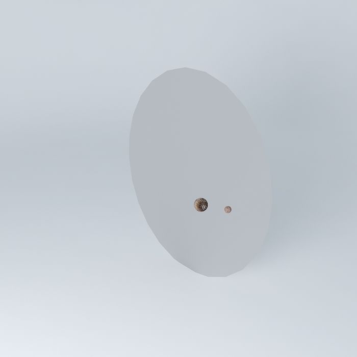 Pluto and Charon free 3D model | CGTrader