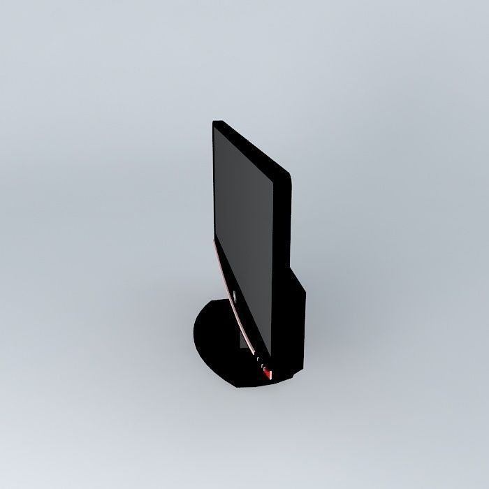 HP computer screen free 3D model | CGTrader