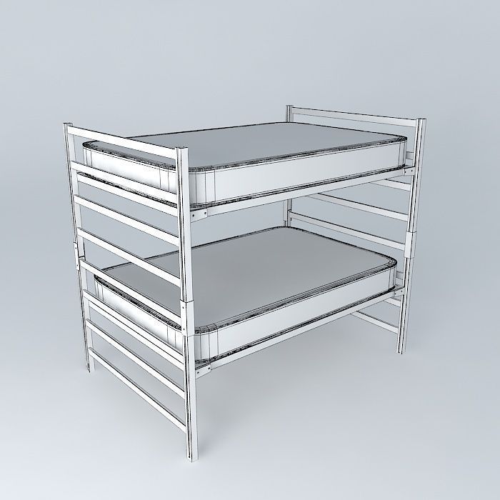 Stacked Bed free 3D model | CGTrader