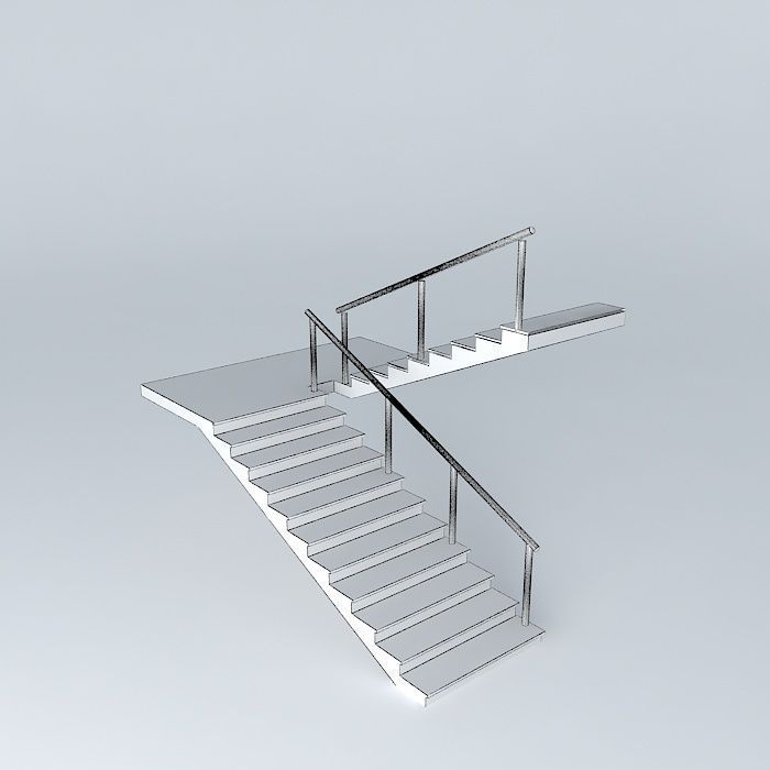 Stairs set of free 3D model | CGTrader