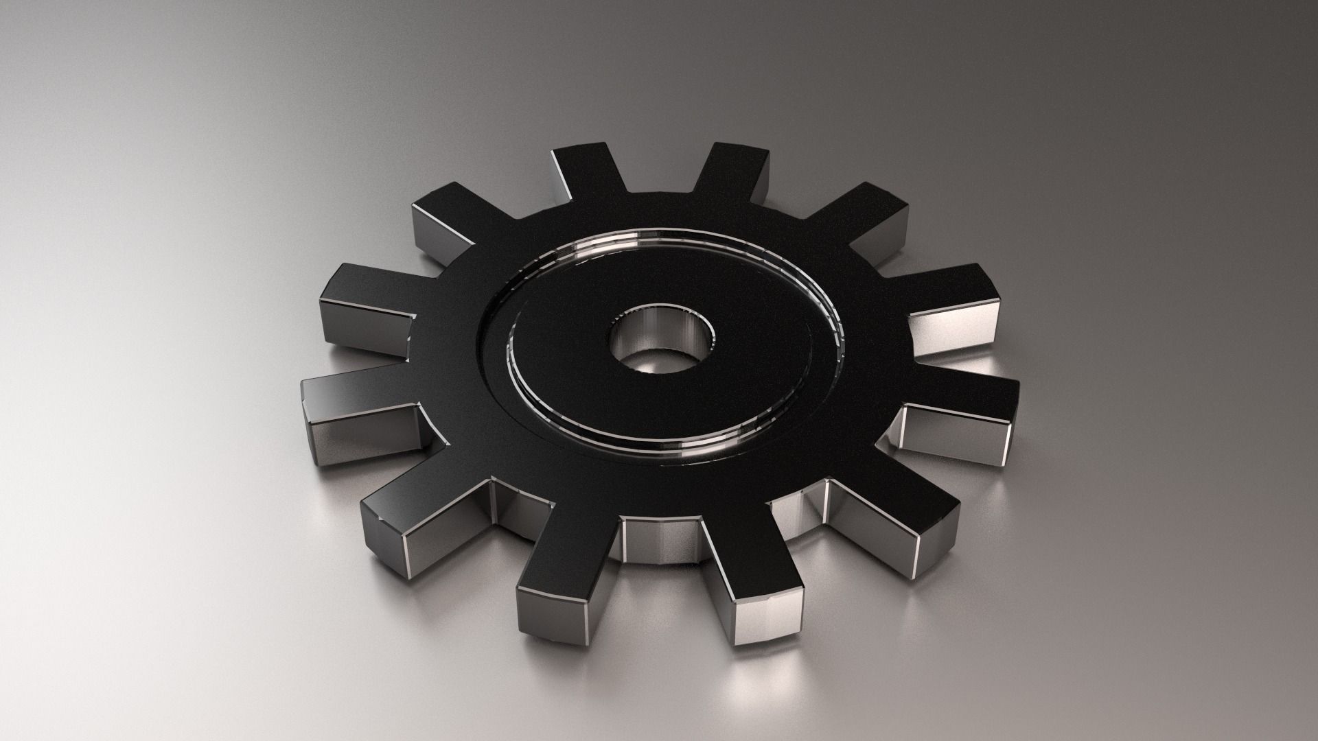 Steel Cogwheel 3D Model OBJ FBX STL BLEND DAE X3D | CGTrader.com