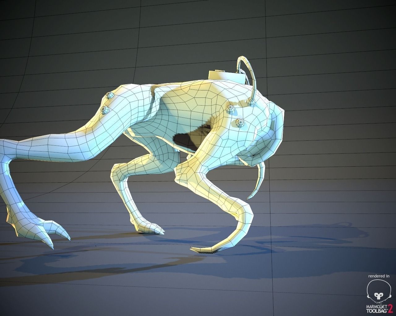 3D model Game Alien Pack 3 Characters LowPoly VR / AR / low-poly | CGTrader