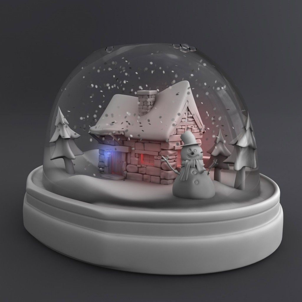 Magic Snowglobe V1 3D model | CGTrader