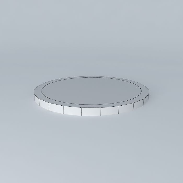 Spot 3 circular led light free 3D model | CGTrader