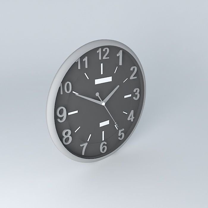Wall clock free 3D Model .max .obj .3ds .fbx .stl .dae - CGTrader.com